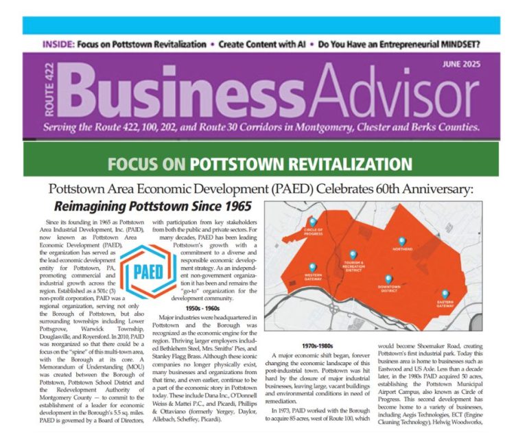 Reimagining Pottstown for 60 Years - Pottstown Area Economic Development